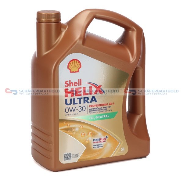 Shell 0W30 Helix Ultra Prof. AV-L - 5 L - Shell motorolie - Industri ...