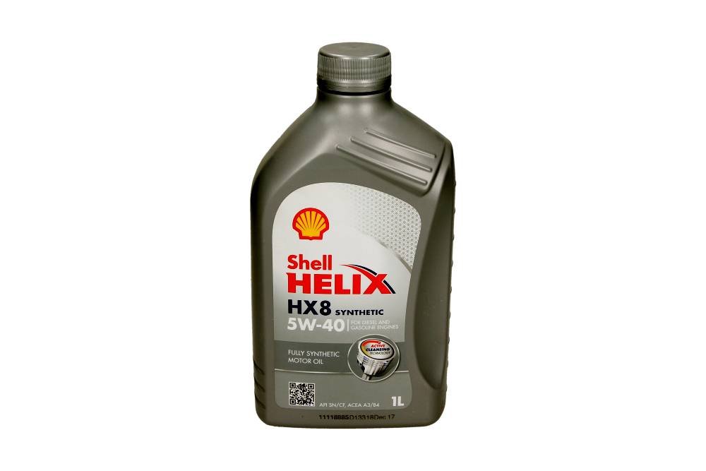 SHELL 5W40 1L HELIX HX8 - Shell motorolie - Industri Kemi ApS