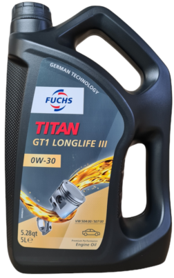 TITAN GT1 LONGLIFE III 0W30 - 5 L - Motorolie - Industri Kemi ApS